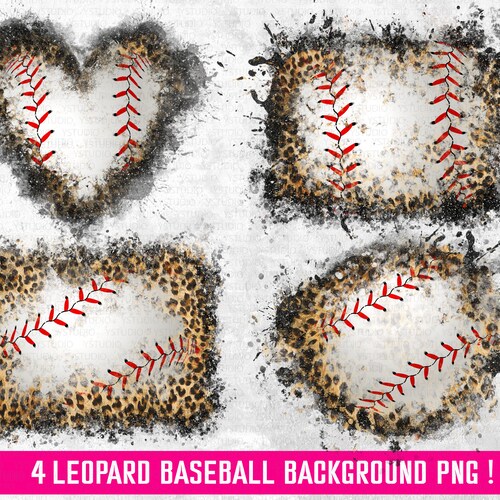 Distressed Leopard Print Baseball Sublimation Patches PNG - Etsy