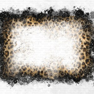 Leopard Background Bleach Effect Png, Distressed Western Background Png ...