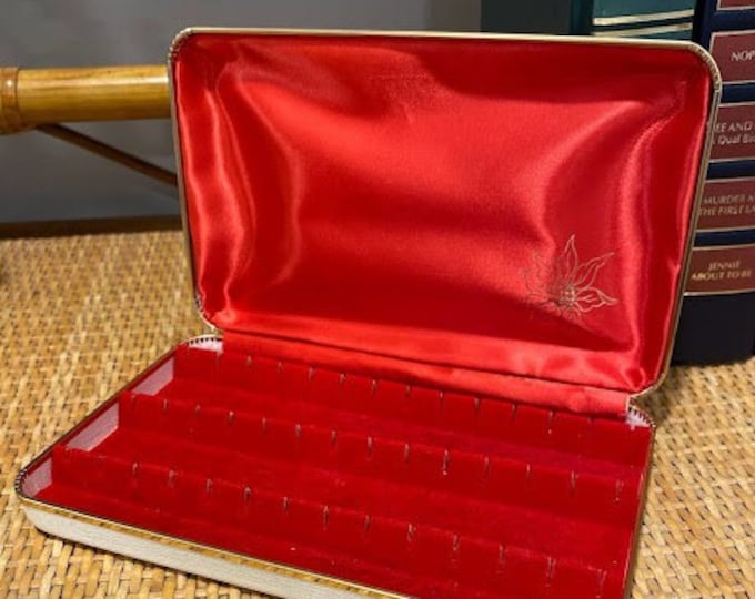 Vintage Clamshell Jewelry Box Travel Jewelry Storage - Etsy