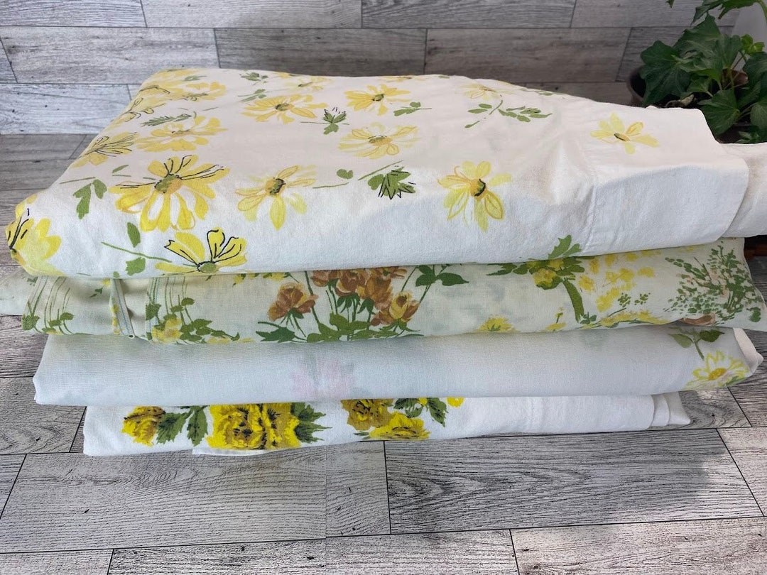 Vintage Floral Pattern Flat Sheet 60's, 70's YOUR CHOICE - Various ...