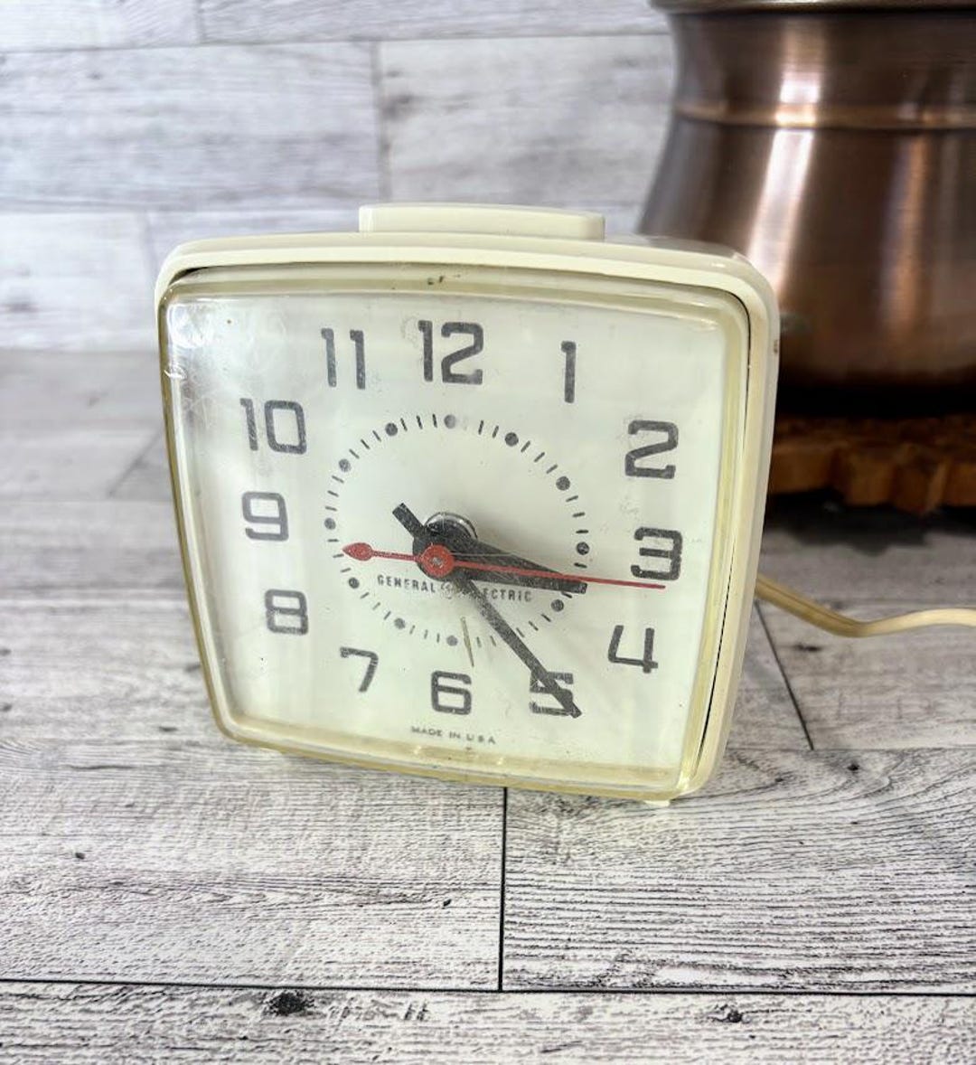 Vintage General Electric Alarm Clock - Model 7253B, Free Shipping - Etsy