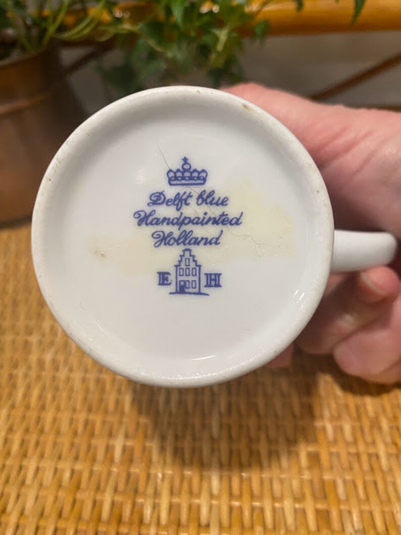 Vintage Delft Porcelain Cup - Made in Holland - Etsy