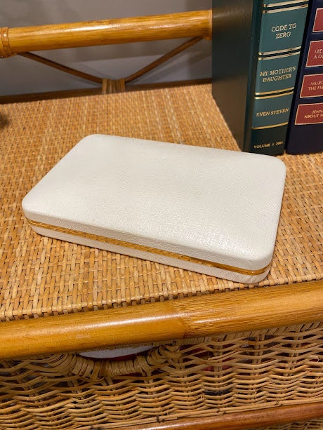 Vintage Clamshell Jewelry Box Travel Jewelry Storage - Etsy