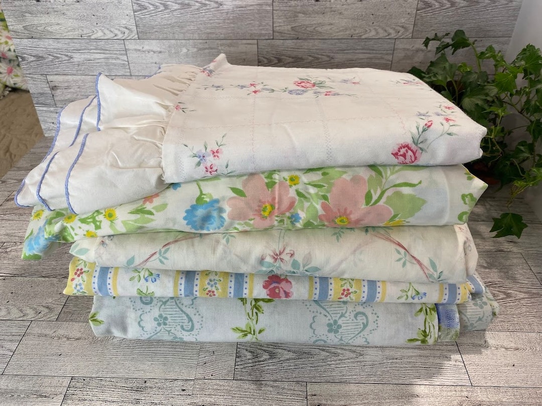 Vintage Floral Pattern Sheets 60's, 70's YOUR CHOICE, Vintage Bed ...