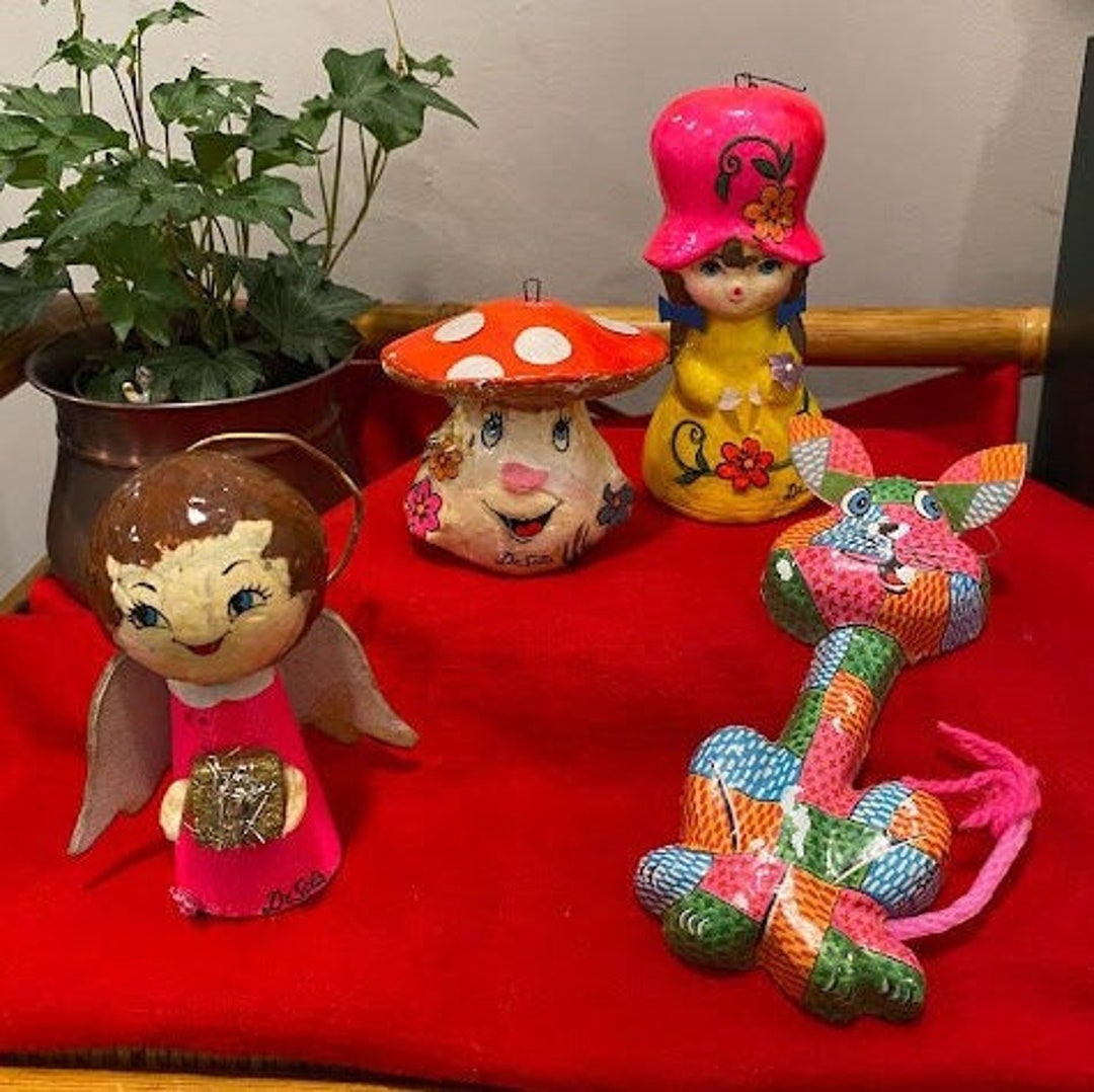 Vintage De Sela Ornaments Made in Mexico Lot of 4 - Etsy
