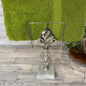 Vintage MCM Marble and Lucite Mirror OR Towel Holder - Etsy