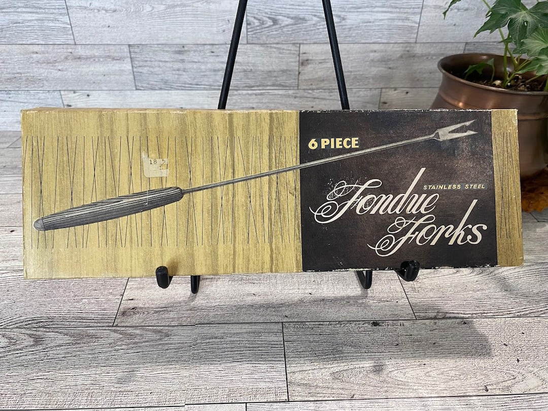 Vintage MCM Fondue Fork Set With Rosewood Handles - Retro Entertaining ...