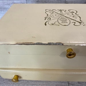 Vintage Midcentury Lady Buxton Cream and Blue 1960's Jewelry Box - 50's ...