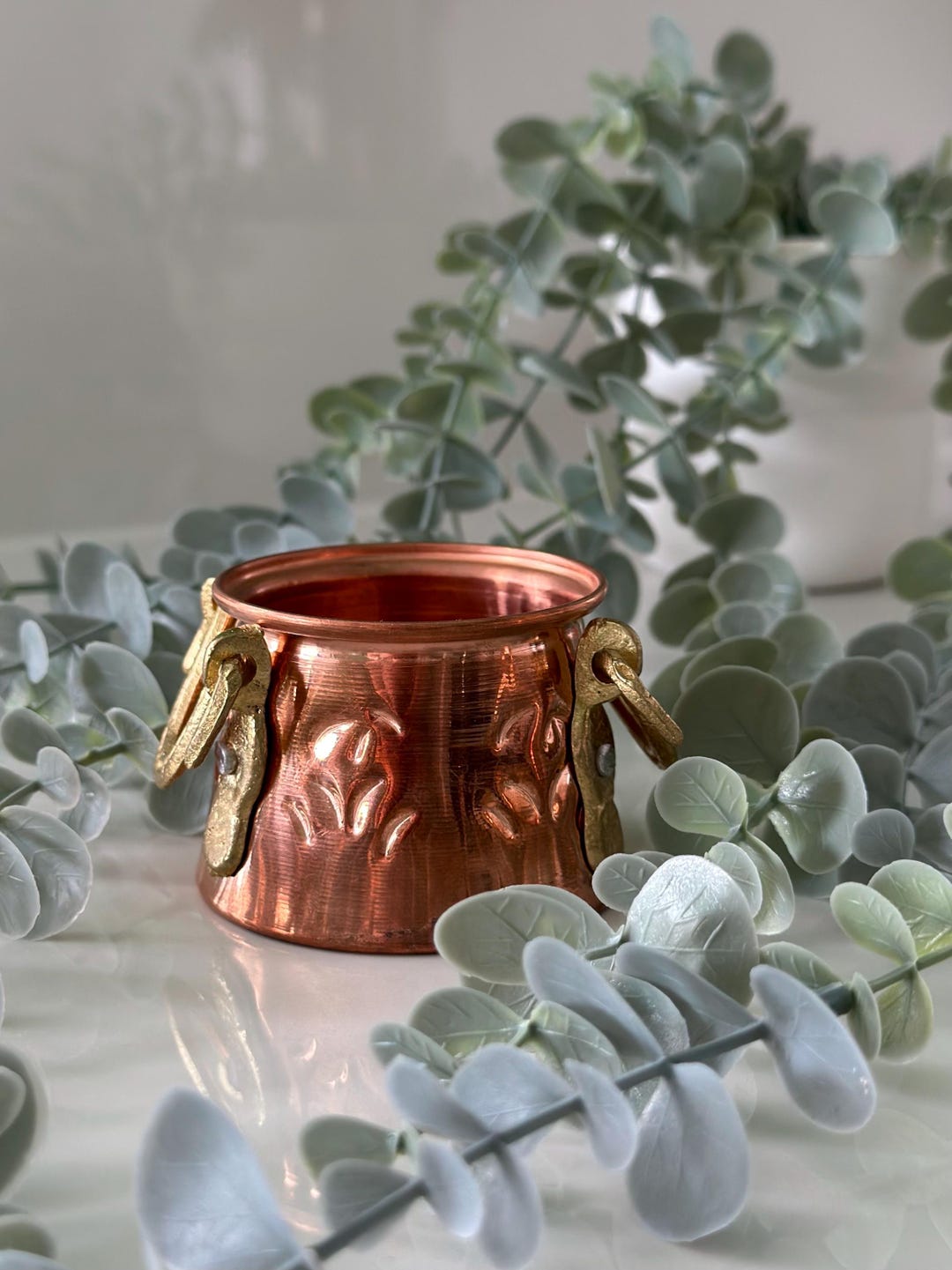 Hand Hammered Copper Mini Bucket – Turkish Coffee Bar Decor - Etsy