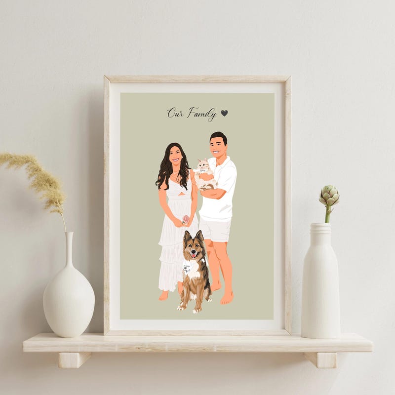 Cartoon Family Photo - Etsy UK