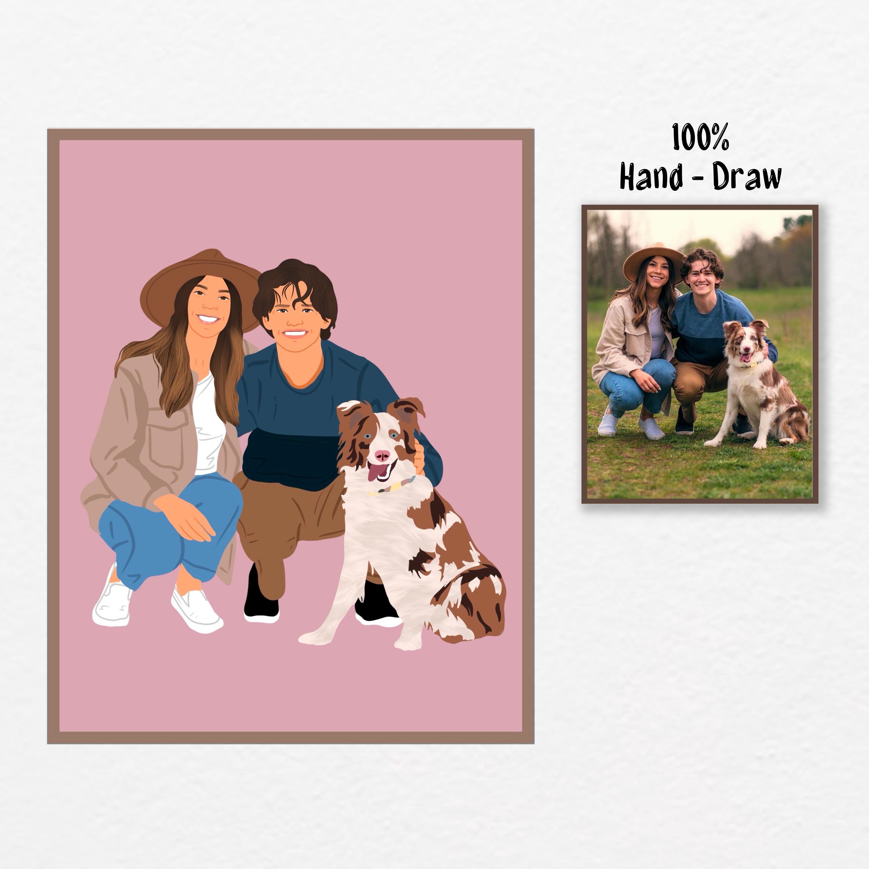 Faceless Portrait, Custom Illustration, Personalised Photo, Photo ...