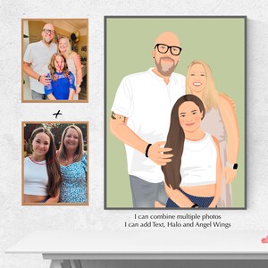Custom Cartoon Portrait, Father's Day Gift, Personalized Gift for Dad ...
