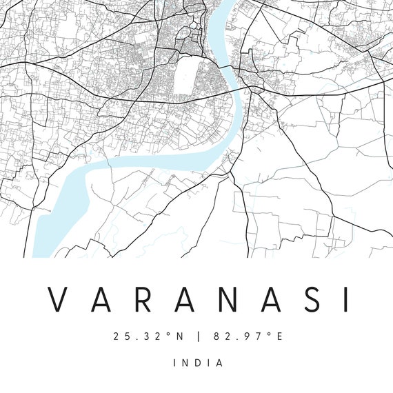 Varanasi India Map