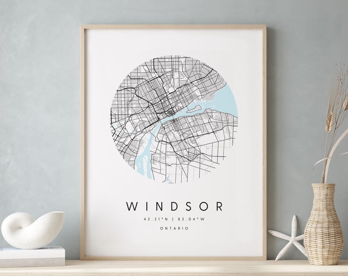 Windsor Map Print, Windsor Map Poster Wall Art, Co City Map, Colorado ...
