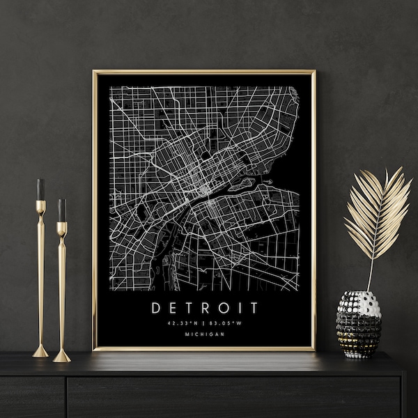 Detroit Poster - Etsy