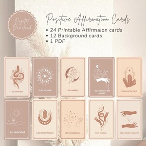 20+ Affirmation Cards for Self-compassion, Daily Motivation Cards for ...