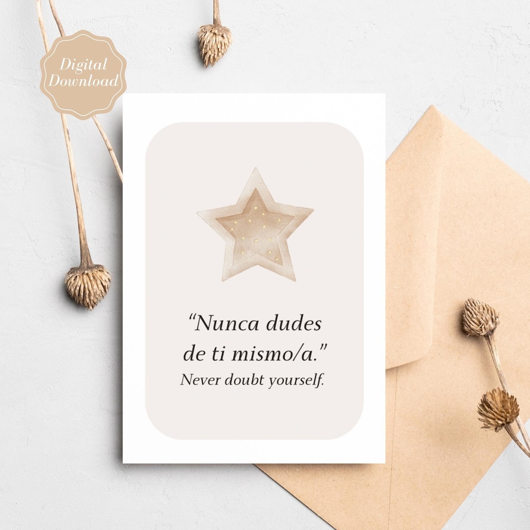 30 Bilingual Affirmations for Kids, Spanish English Affirmation Cards ...