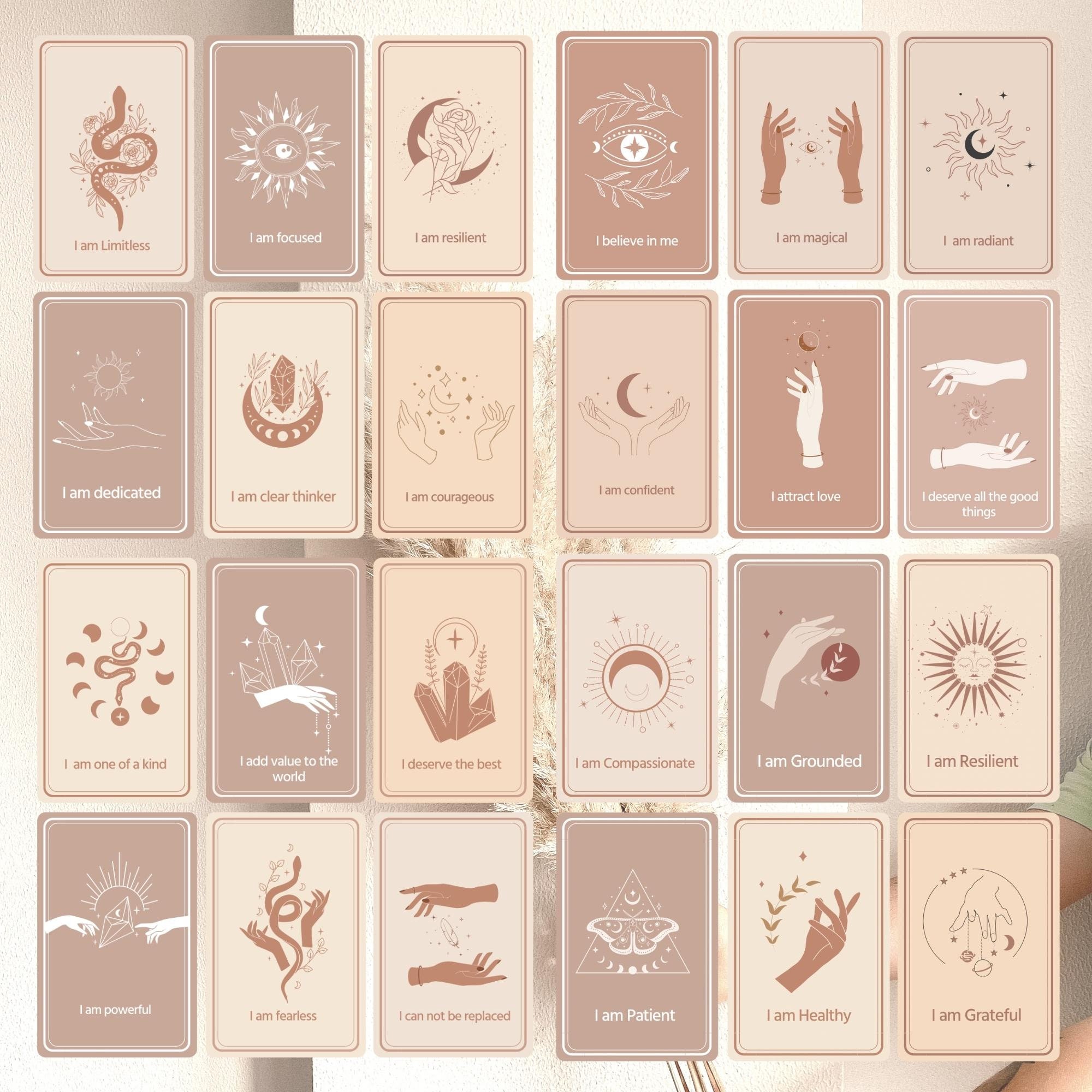 20+ Affirmation Cards for Self-compassion, Daily Motivation Cards for ...