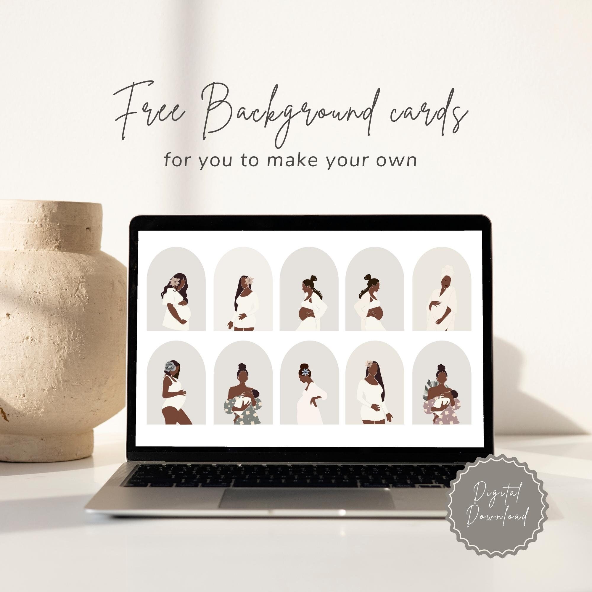 30 Calming Labor Affirmation Cards, Printable Birth Mantra for Birthing ...