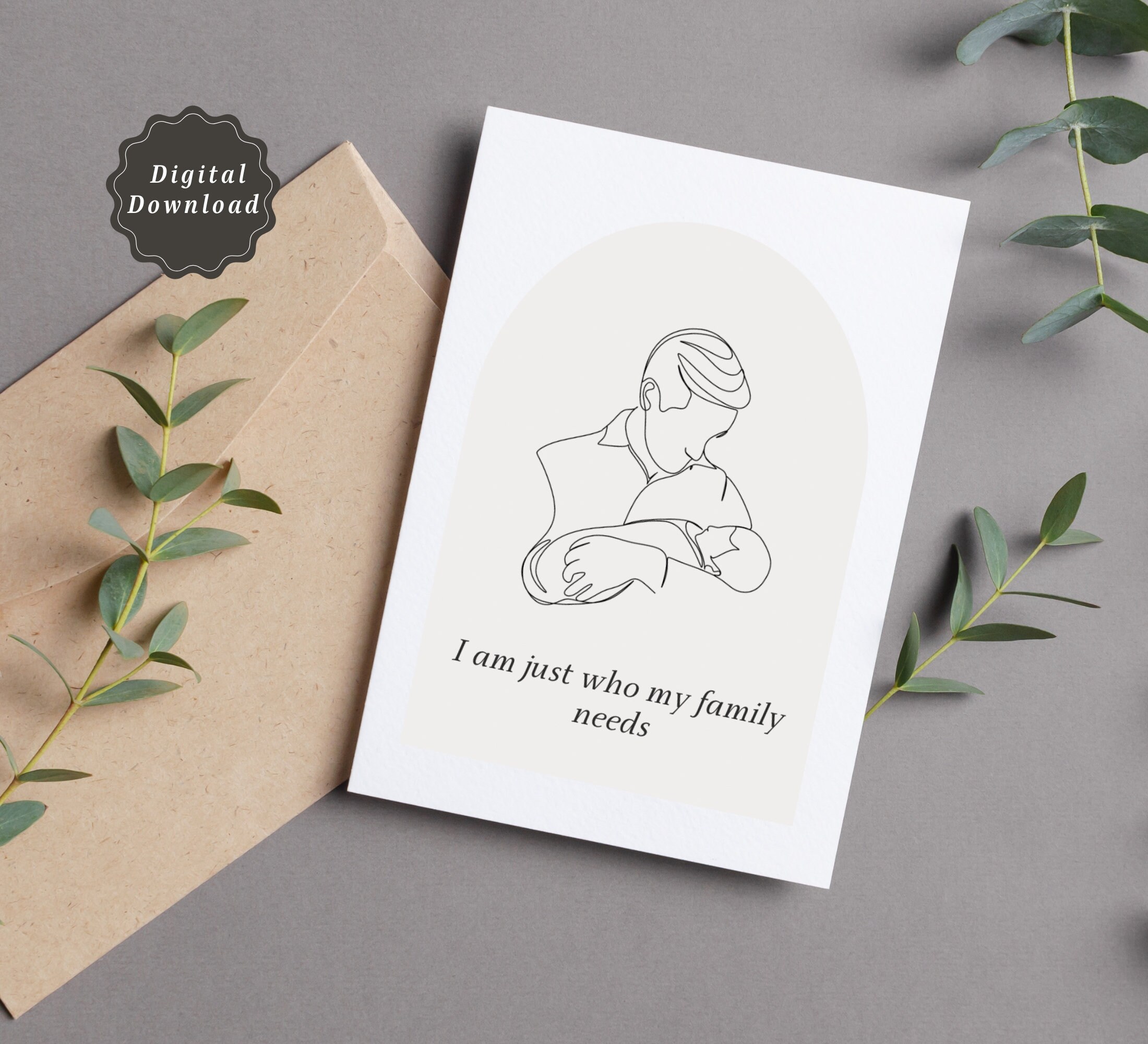 New Dad Affirmation Cards, Positive Fatherhood Quotes, First-time Dad ...