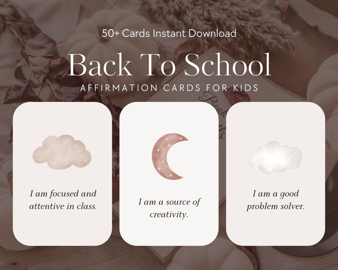 50 Encouraging Back to School Cards for Children, Encouraging Cards for ...