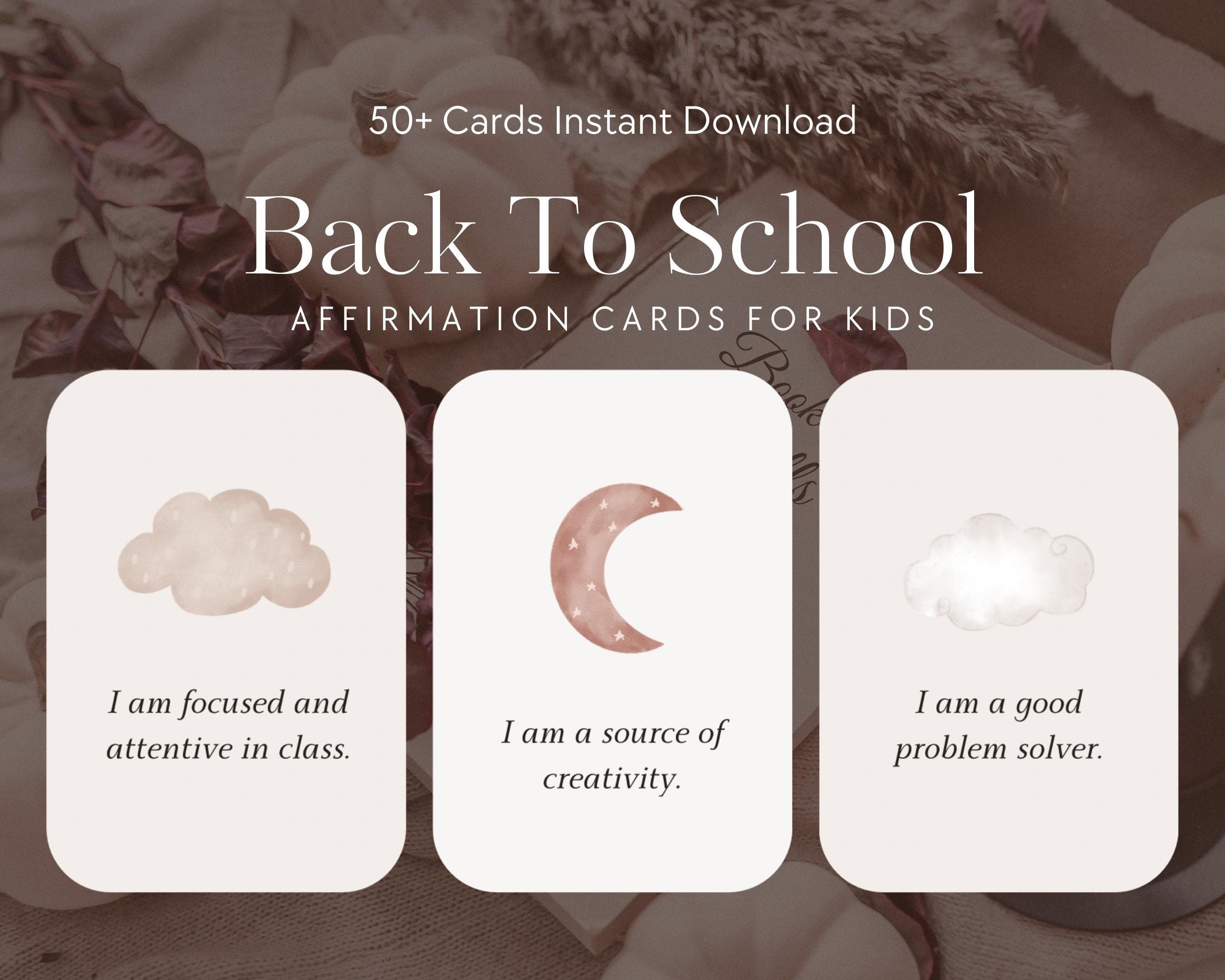 50 Encouraging Back to School Cards for Children, Encouraging Cards for ...