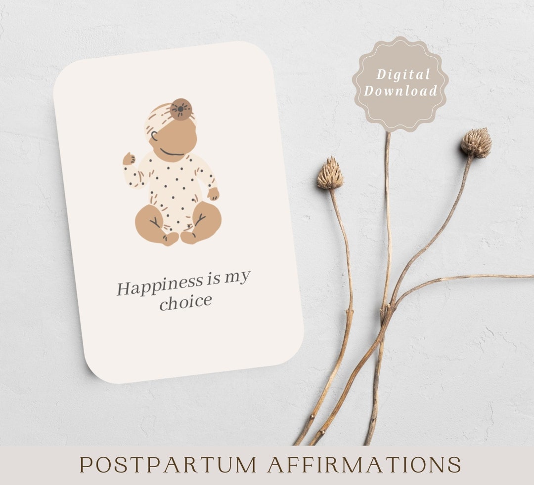 50+ Postpartum Affirmations, Supportive Cards for Postpartum Recovery ...