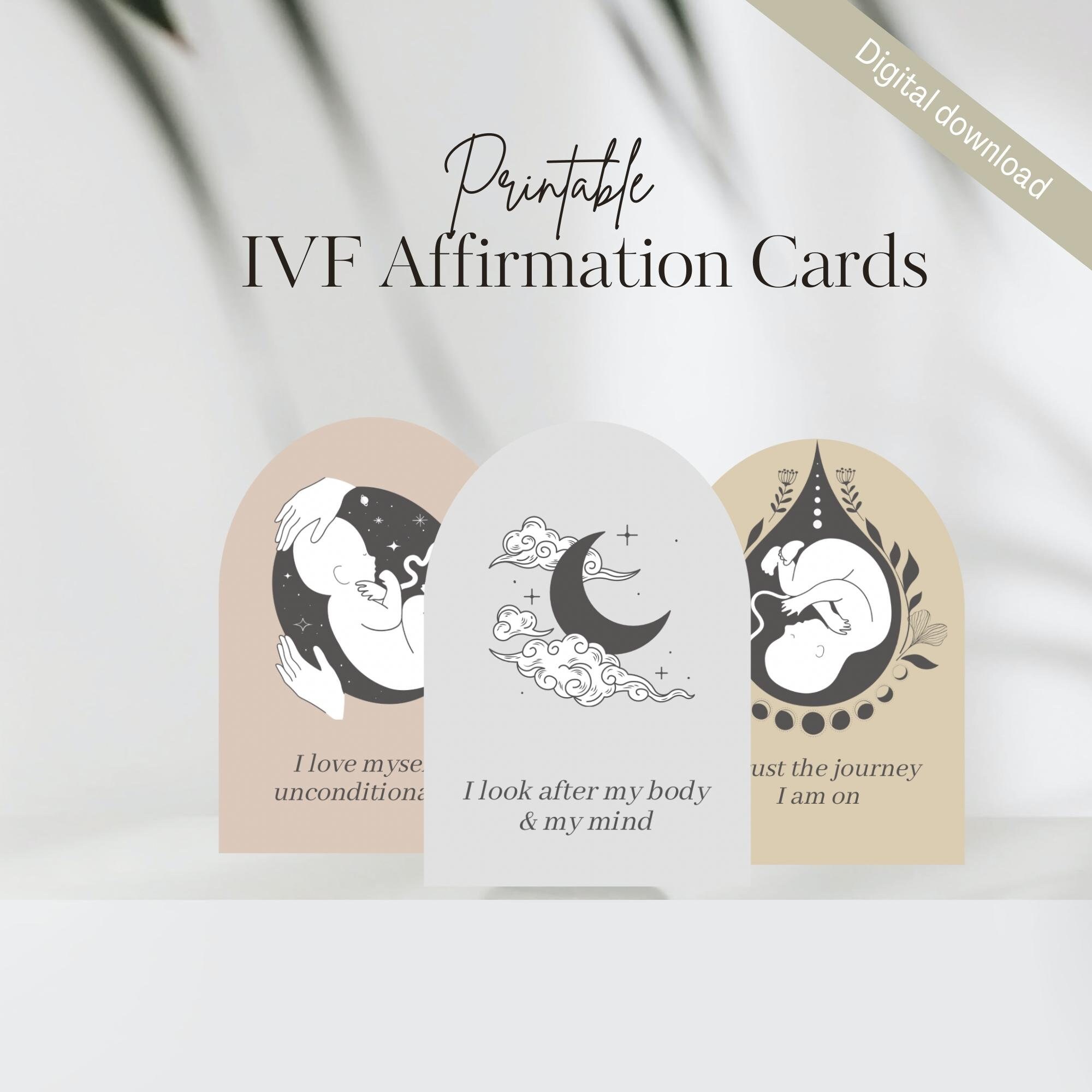 30 Affirmation Cards for Fertility, IVF Affirmation Cards, Positive ...