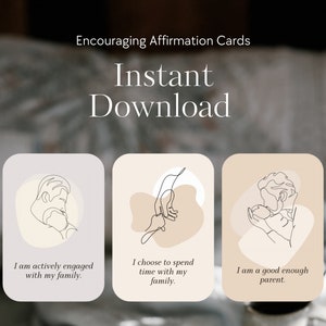 50 Positive Fatherhood Affirmations Encouraging Cards for - Etsy