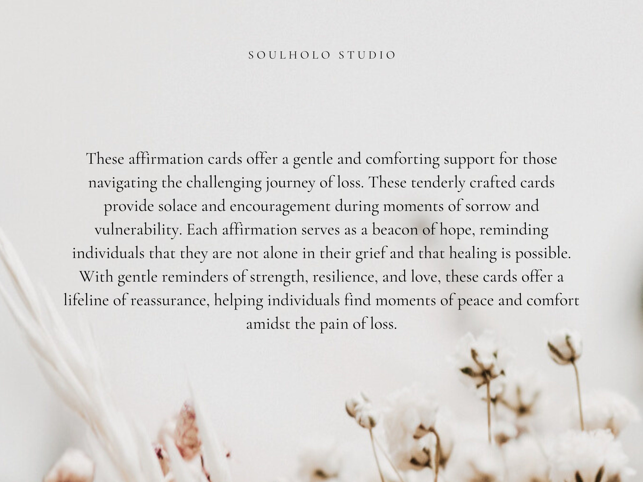 50+ Grief Affirmation Card for Loss, Printable Comfort Cards, Healing ...