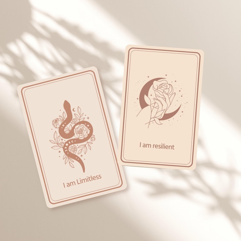 20+ Affirmation Cards for Self-compassion, Daily Motivation Cards for ...