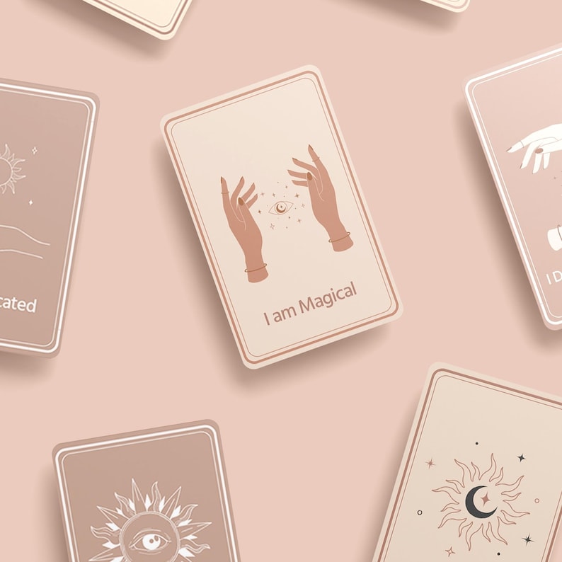 20+ Affirmation Cards for Self-compassion, Daily Motivation Cards for ...