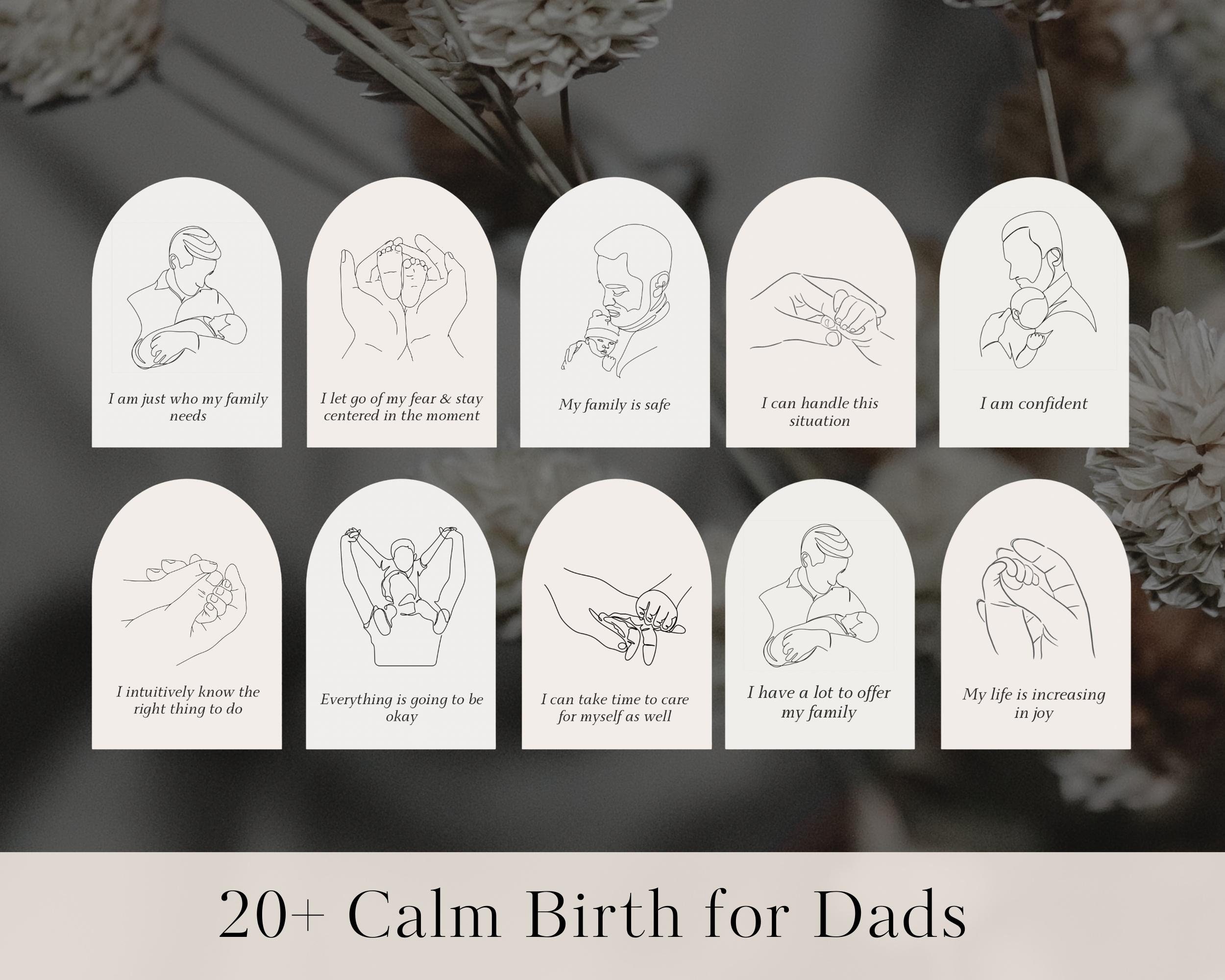 New Dad Affirmation Cards, Positive Fatherhood Quotes, First-time Dad ...