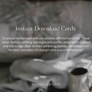 50 Positive Fatherhood Affirmations Encouraging Cards for - Etsy