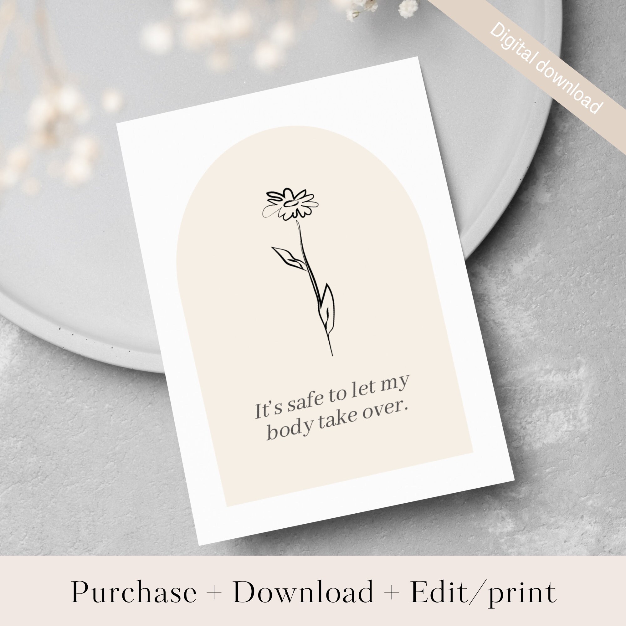30+ Editable Pregnancy Affirmation Cards, Positive Birth Mantras, Labor ...