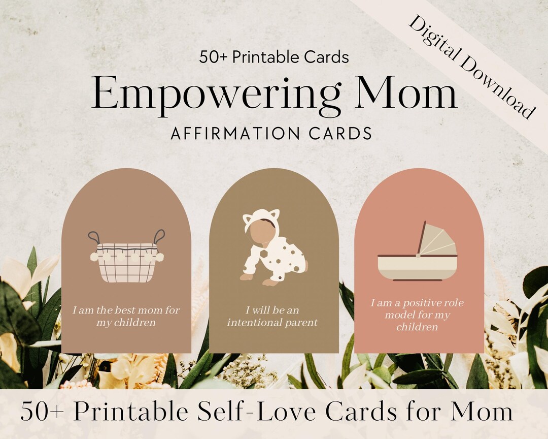 50 Positive Affirmations for New Moms, Printable Postpartum Support ...