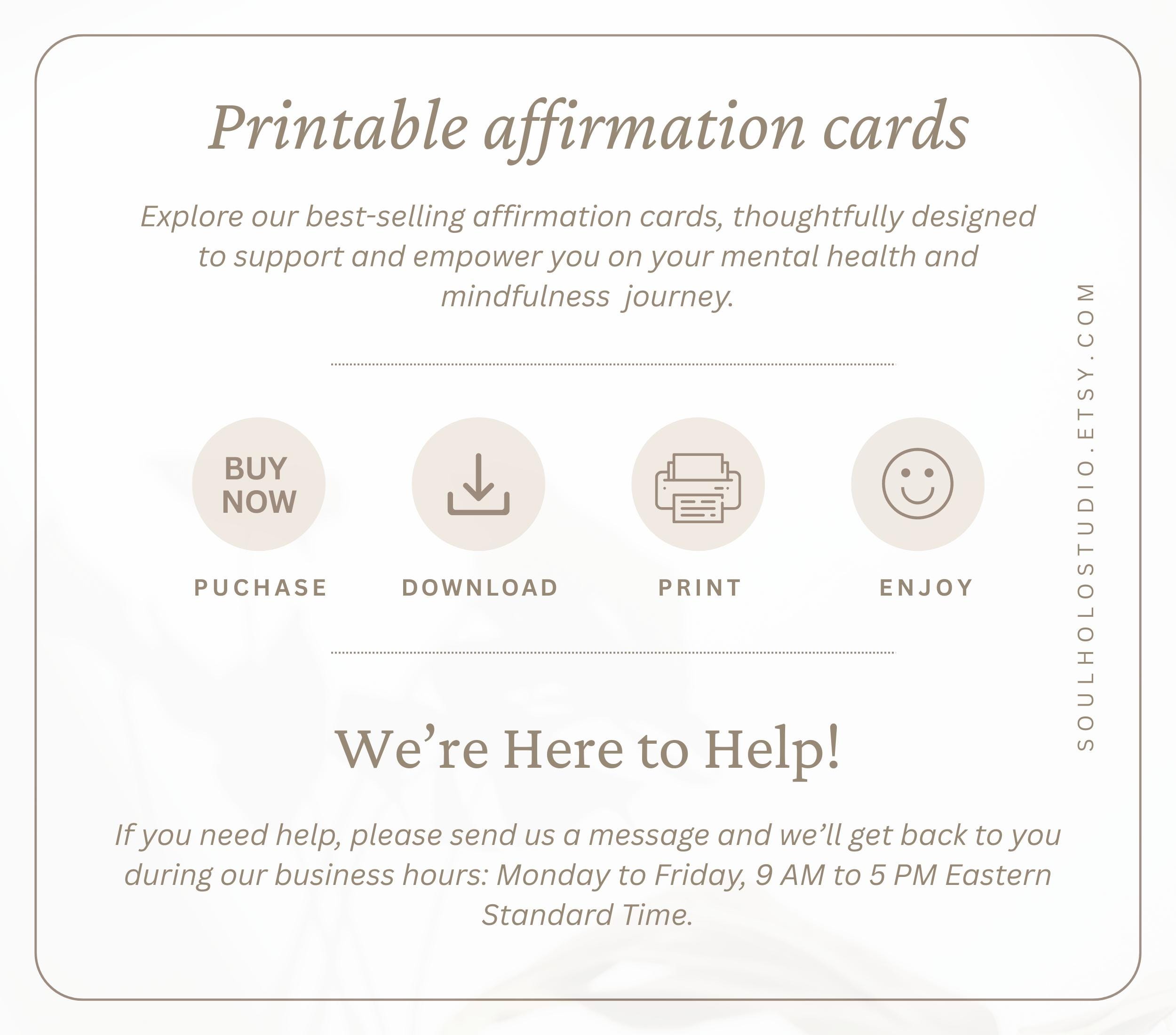 Affirmation Cards for Dad, Mental Health Gift for Father, Positive Dad ...