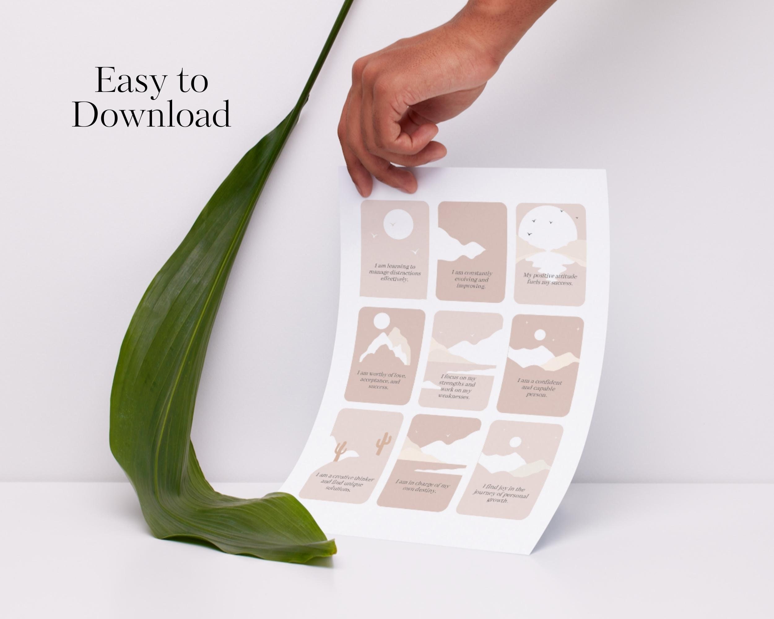 50 Printable ADHD Affirmation Cards, Positive Affirmations for ADHD ...