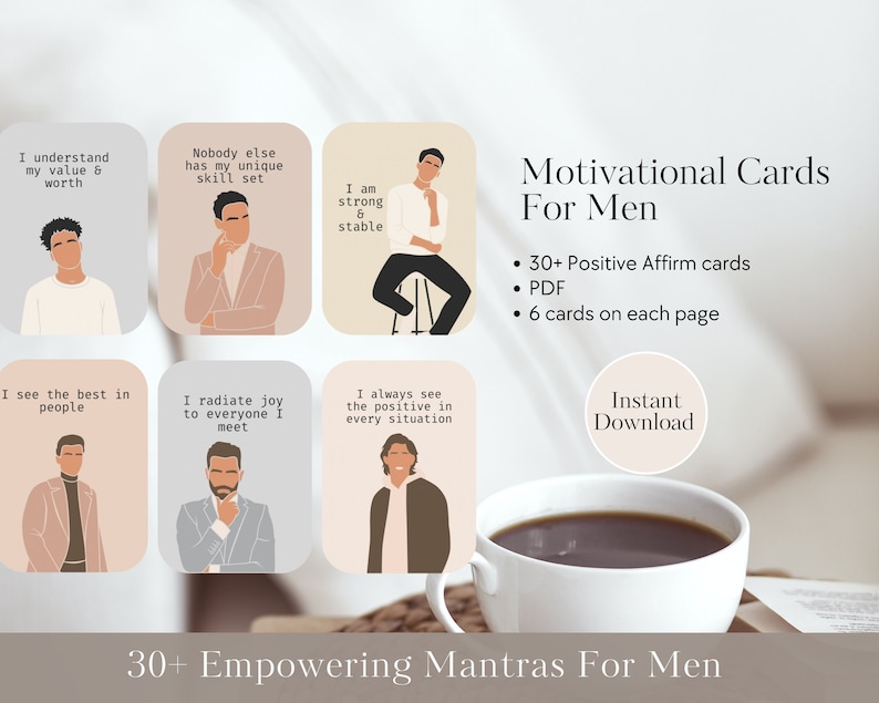 30 Inspirational Mantras for Guys, Positive Affirmations for Men ...