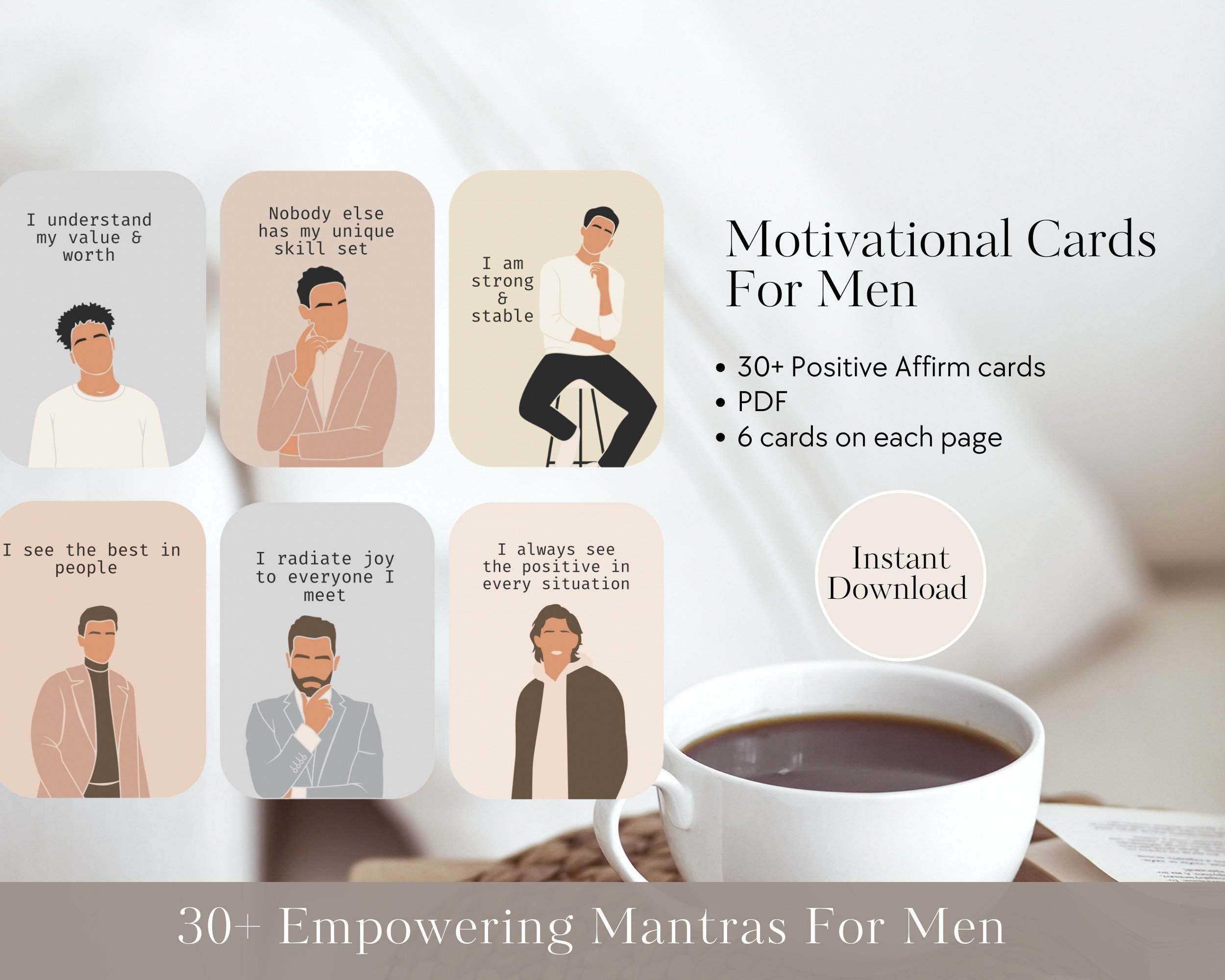 30 Inspirational Mantras for Guys, Positive Affirmations for Men ...