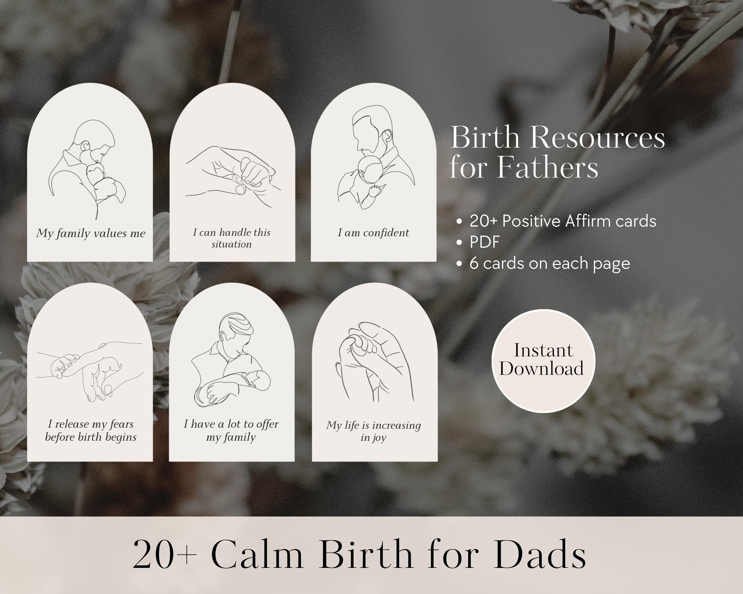 New Dad Affirmation Cards, Positive Fatherhood Quotes, First-time Dad ...