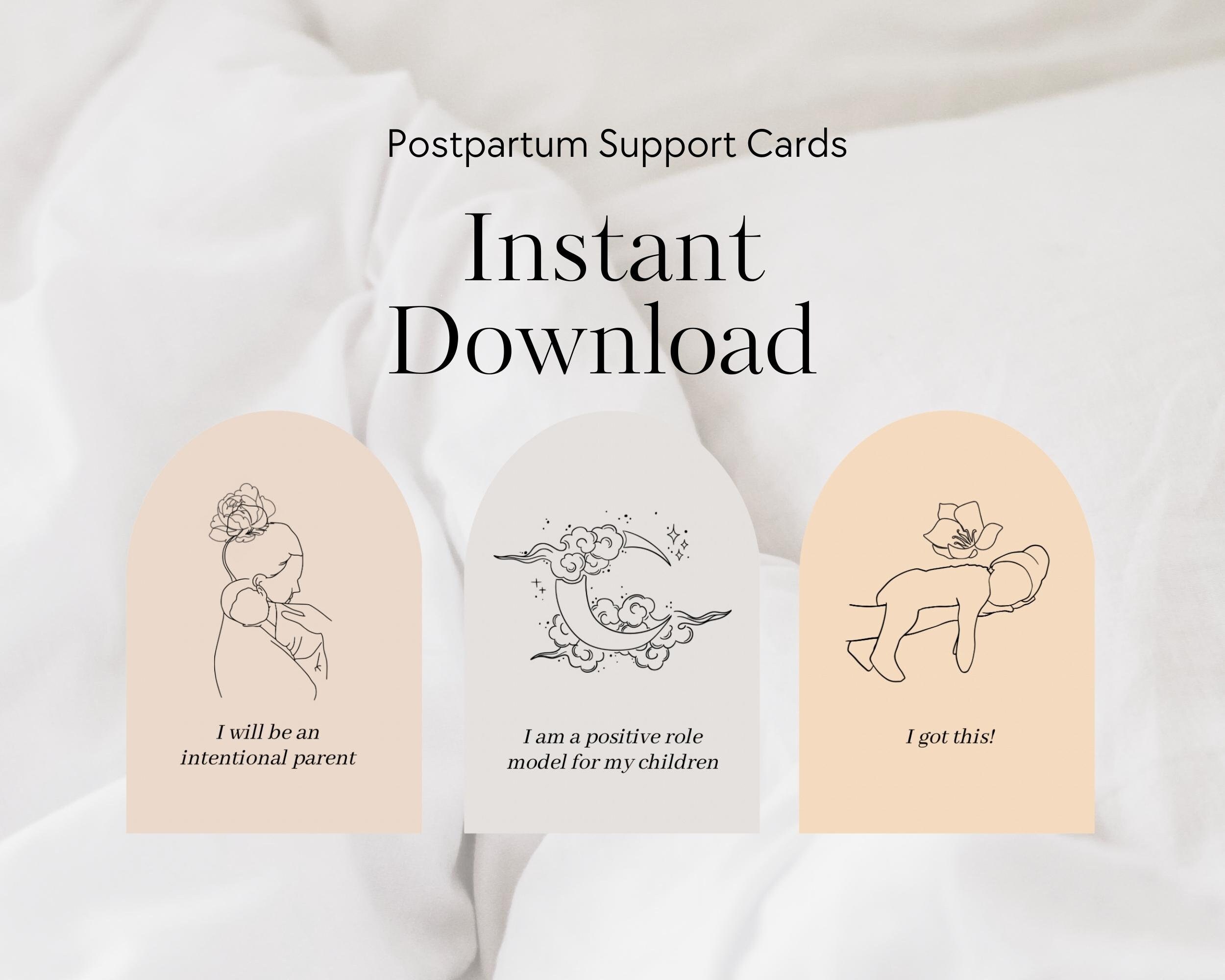 30 Printable Postpartum Affirmations Positive Postpartum Etsy