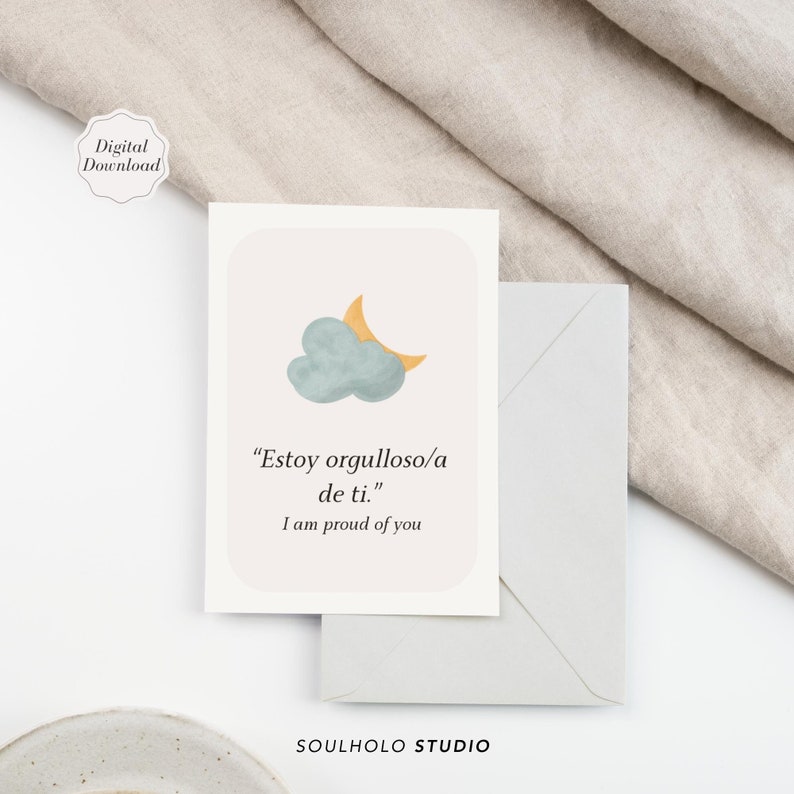30 Bilingual Affirmations for Kids, Spanish English Affirmation Cards ...