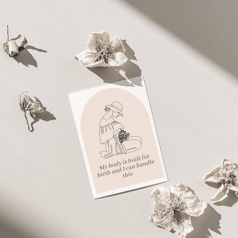 Set of 36 Positive Birth Affirmation Printable Cards - Etsy