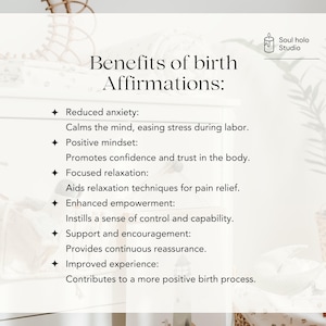 40+ Minimal Birth Affirmation Printable Cards, Positive Birth Quotes ...