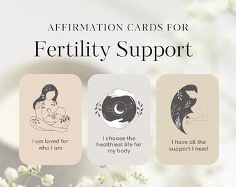 Fertility/pregnancy Affirmation Cards - Etsy