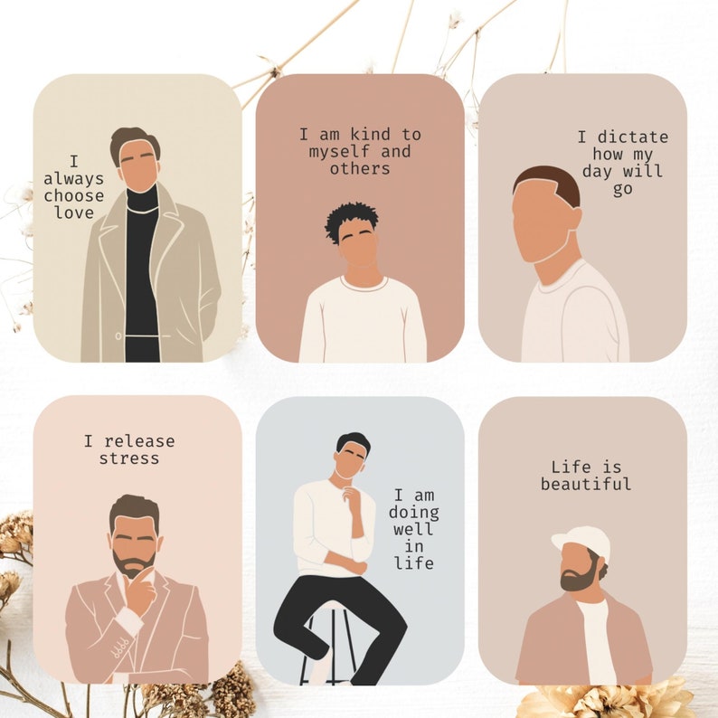 30 Inspirational Mantras for Guys Positive Affirmations for - Etsy