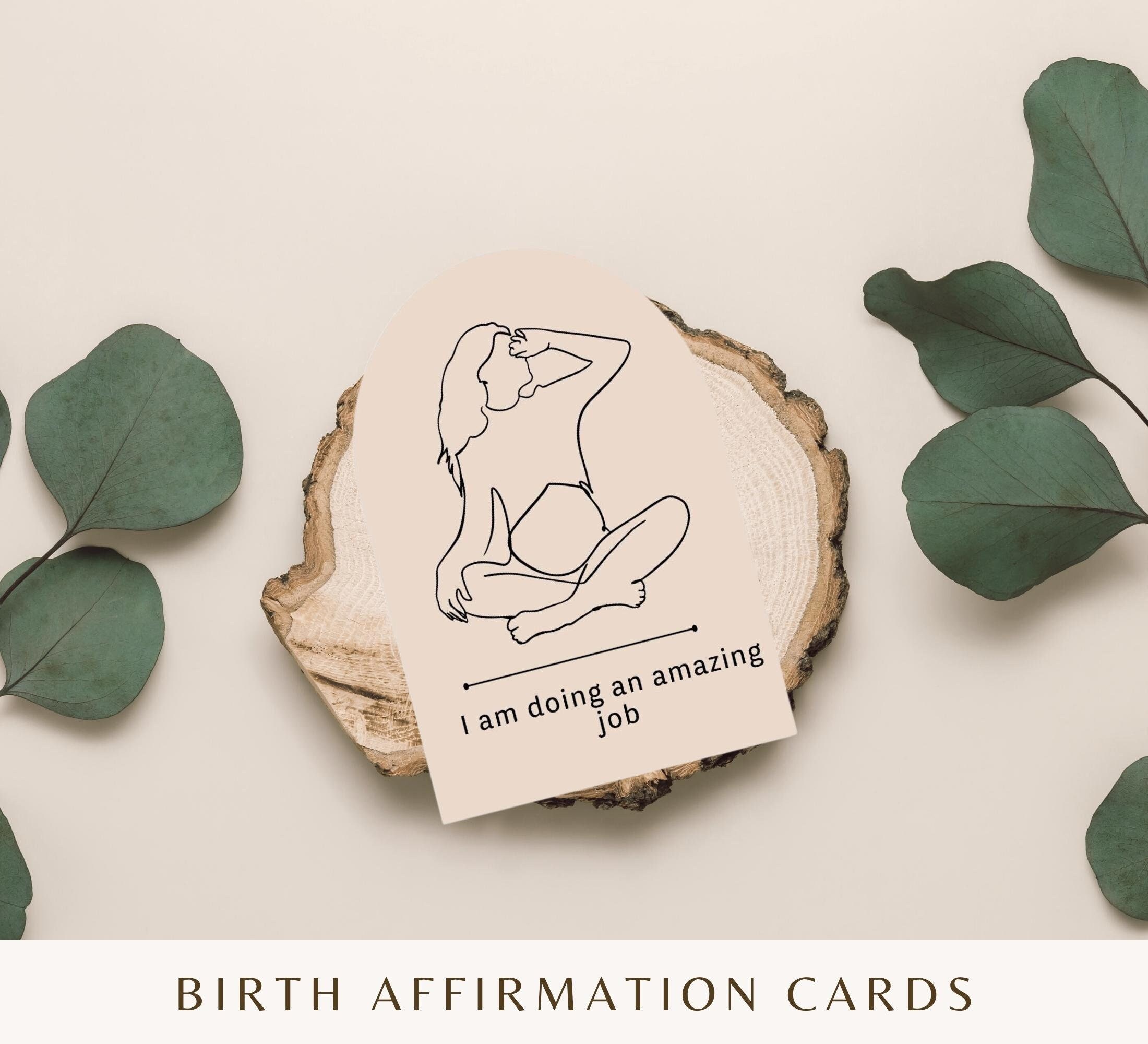 25+ Labor Affirmations for Childbirth, Birth Affirmation Cards, Mindful ...