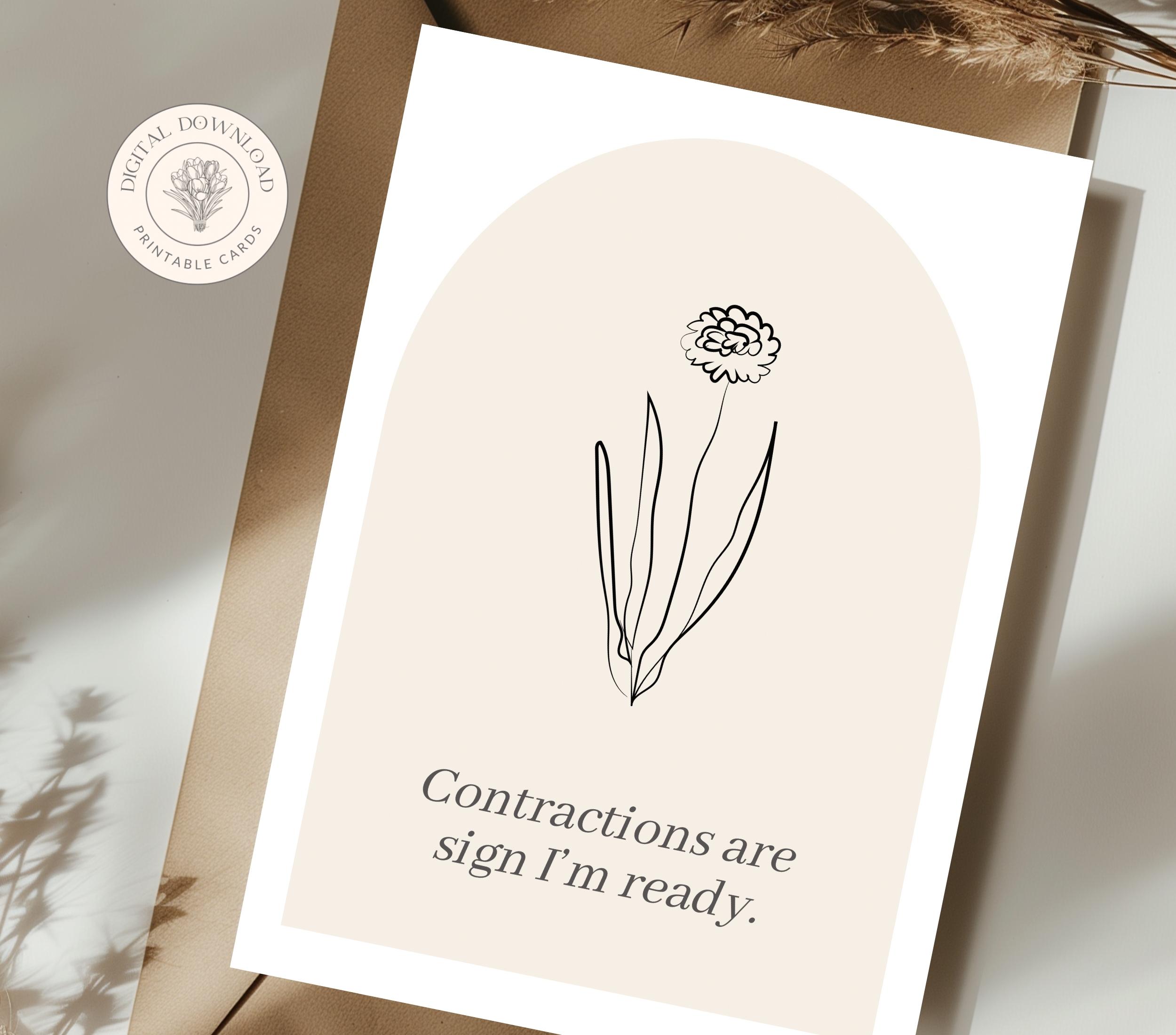 30+ Editable Childbirth Affirmation Card, Customizable Birth Mantras ...