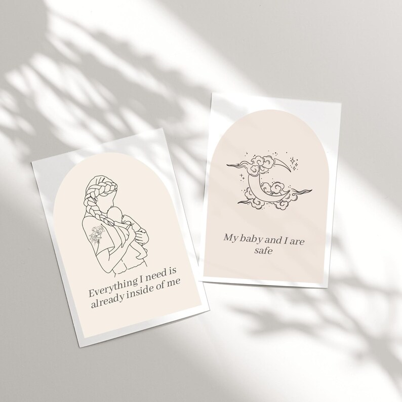 Set of 36 Positive Birth Affirmation Printable Cards - Etsy
